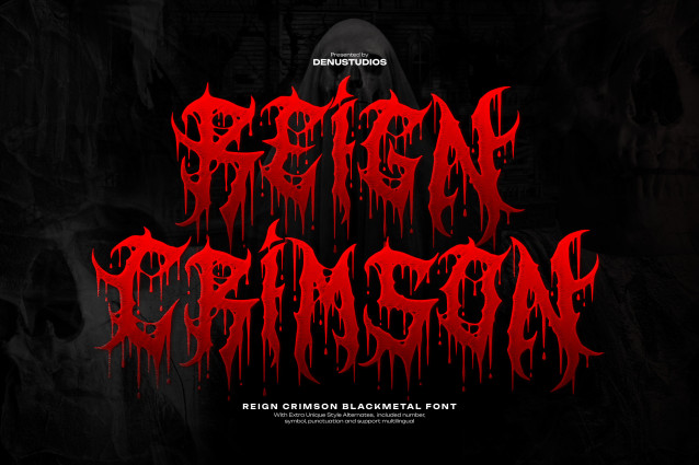Reign Crimson Font - Befonts