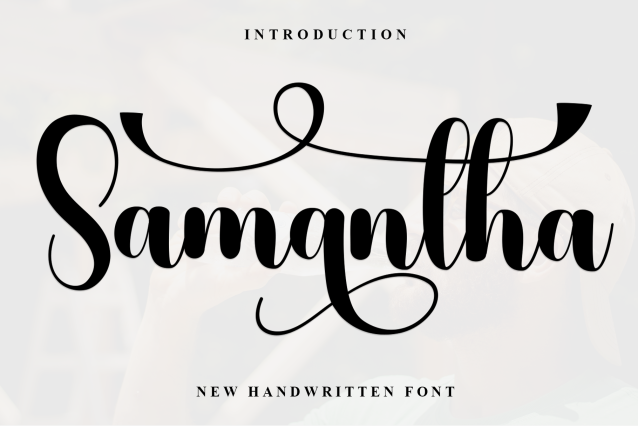 Samantha Calligraphy Font - Download Free Font