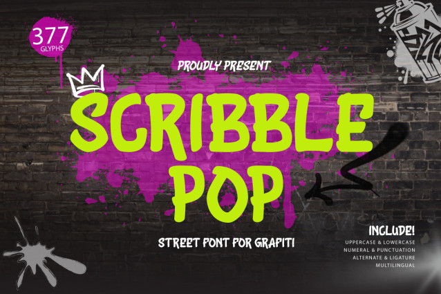 Scribble Pop Display Font - Download Free Font