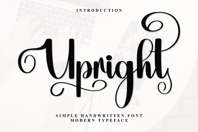 Upright Calligraphy Font - Download Free Font