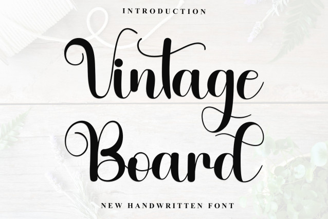 Vintage Board Calligraphy Font - Download Free Font