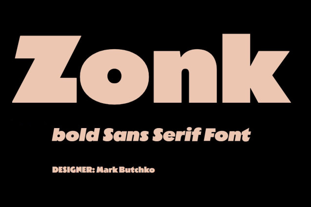 Zonk Font Family - Befonts