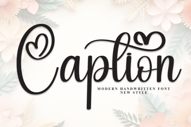 Caption Calligraphy Font - Download Free Font