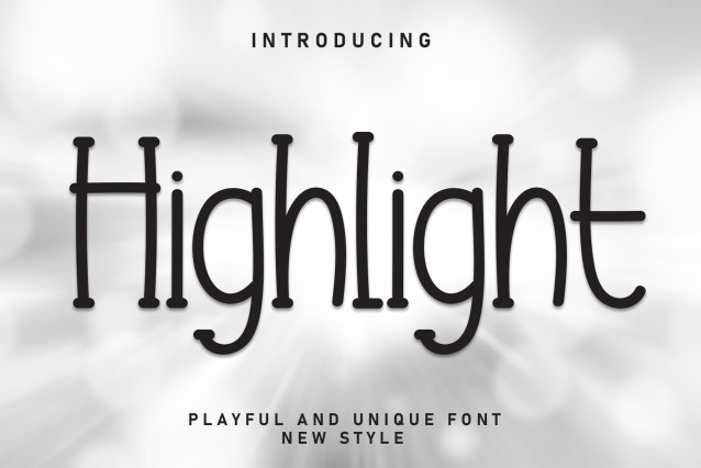 Highlight Display Font - Download Free Font
