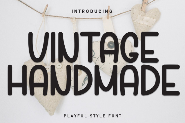 Vintage Handmade Display Font - Befonts
