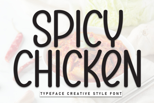 Spicy Chicken Display Font - Befonts