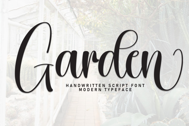 Garden Script Font - Befonts
