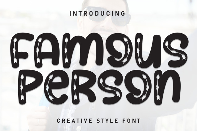 Famous Person Display Font - Befonts
