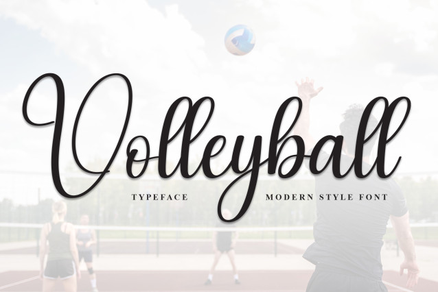 Volleyball Calligraphy Font - Befonts