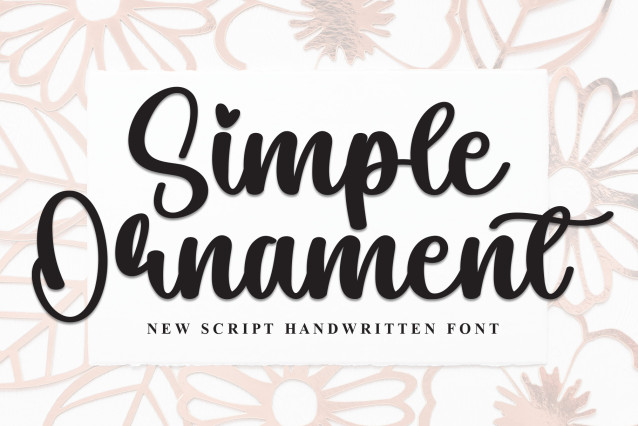Simple Ornament Calligraphy Font - Download Free Font
