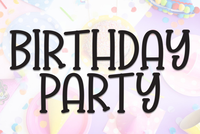 Birthday Party Display Font - Download Free Font