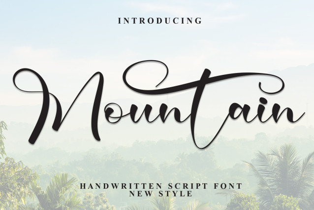 Mountain Calligraphy Font - Download Free Font