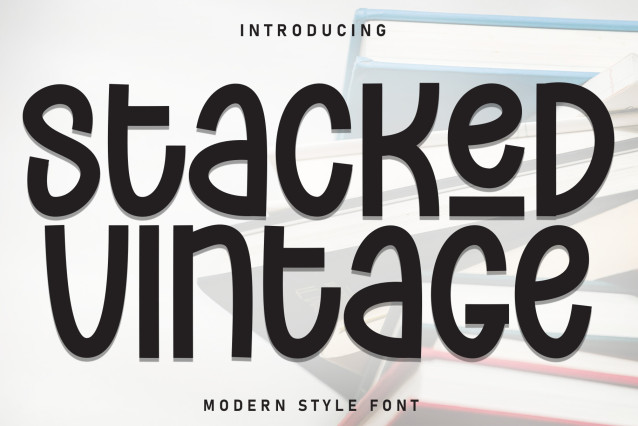 Stacked Vintage Display Font - Download Free Font