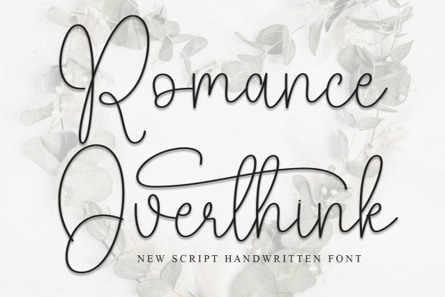 Romance Overthink Script Font - Download Free Font