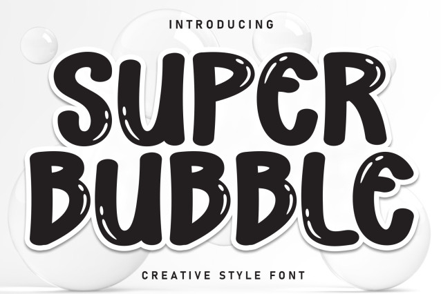 Super Bubble Display Font - Download Free Font