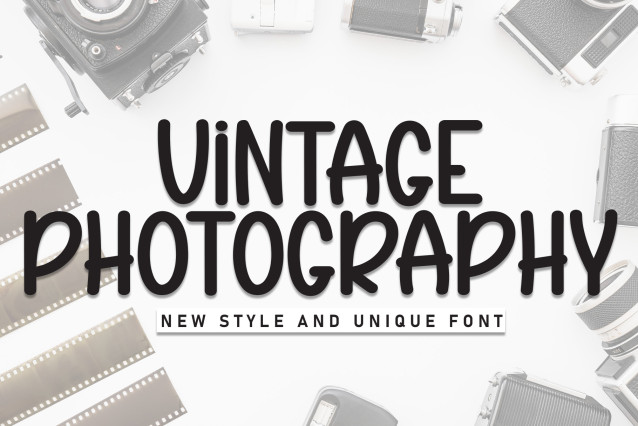 Vintage Photography Display Font - Befonts