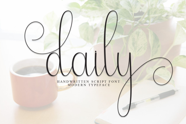 Daily Calligraphy Font - Download Free Font