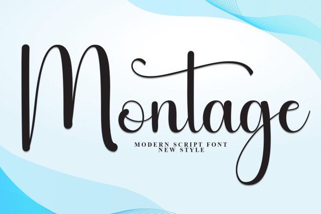 Montage Calligraphy Font - Download Free Font