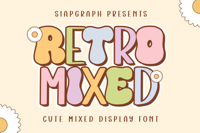 Retro Mixed Display Font - Befonts