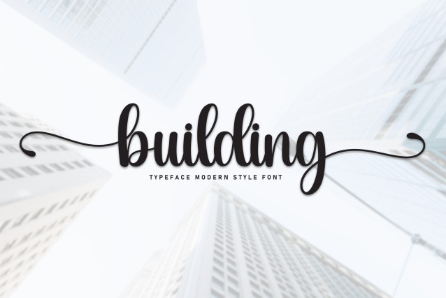Building Calligraphy Font - Download Free Font