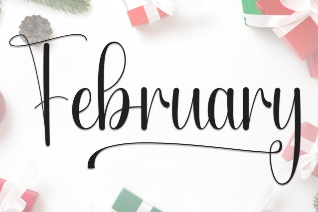 February Calligraphy Font - Befonts