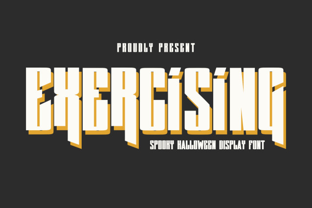 Exercising Display Font - Befonts