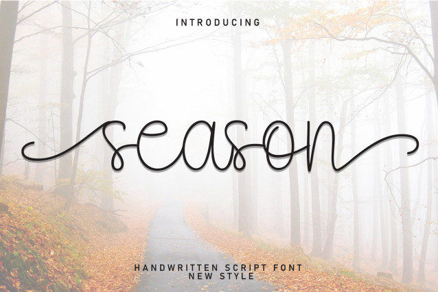 Season Script Font - Befonts
