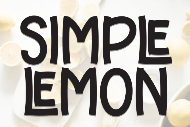 Simple Lemon Display Font - Befonts
