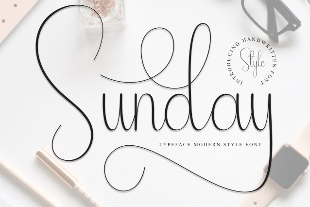 Sunday Calligraphy Font - Download Free Font