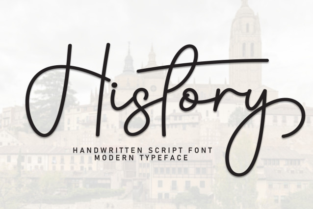 History Script Font - Download Free Font