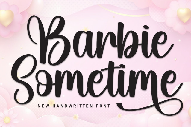Barbie Sometime Script Font - Befonts