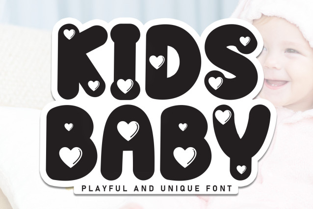Kids Baby Display Font - Befonts