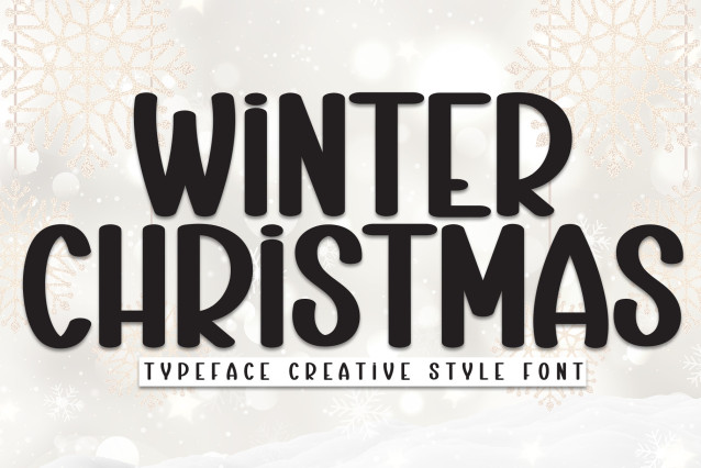 Winter Christmas Display Font - Befonts