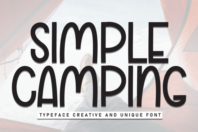 Simple Camping Display Font - Befonts