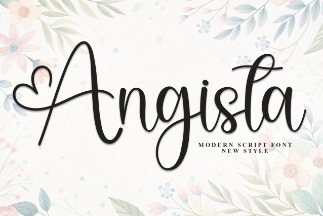 Angista Calligraphy Font - Download Free Font