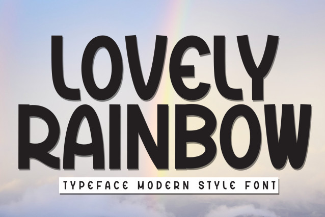Lovely Rainbow Script Font - Befonts
