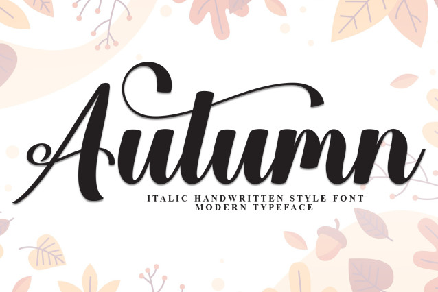 Autumn Handwritten Font - Befonts