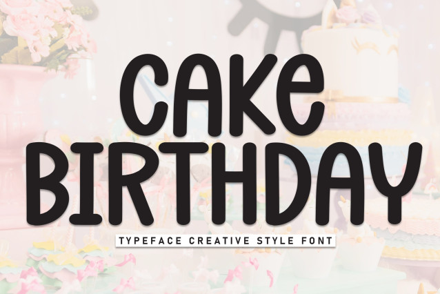 Cake Birthday Font - Befonts