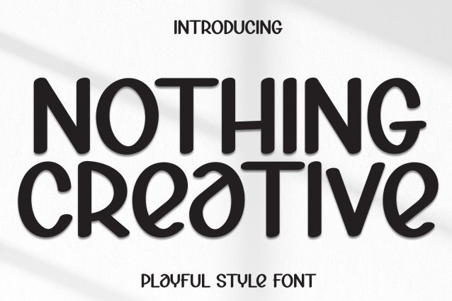 Nothing Creative Script Font - Download Free Font