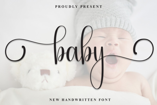 Baby Handwritten Font - Befonts