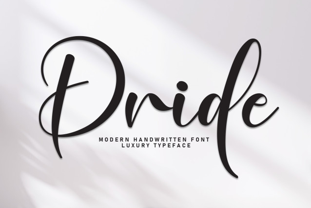 Pride Handwritten Font - Befonts