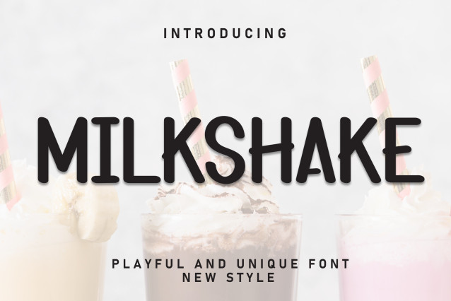 Milkshake Unique Font - Download Free Font