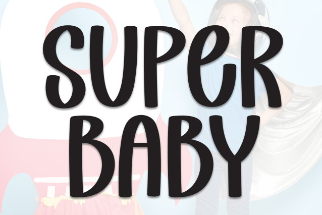 Super Baby Script Font - Befonts