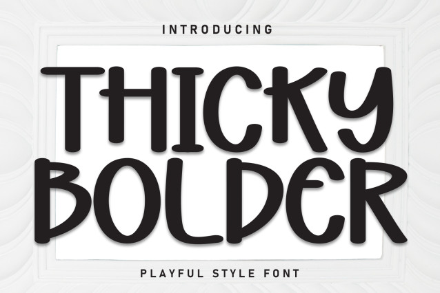 Thicky Bolder Script Font - Befonts