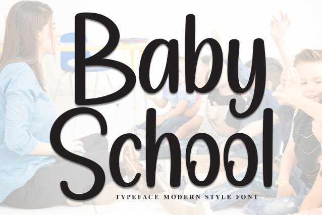 Baby School Handwritten Font - Befonts