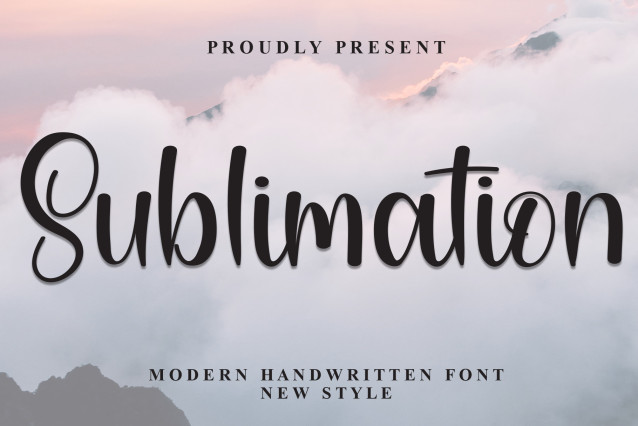 Sublimation Modern Handwritten Font - Befonts