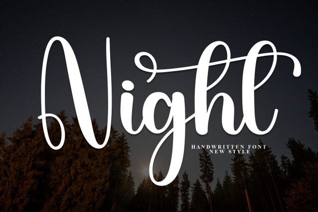 Night Handwritten Font - Download Free Font