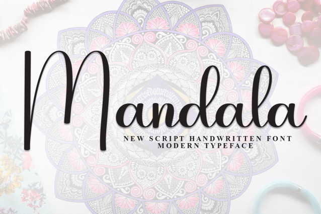 Mandala Handwritten Font - Befonts