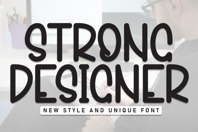 Strong Designer Script Font - Befonts