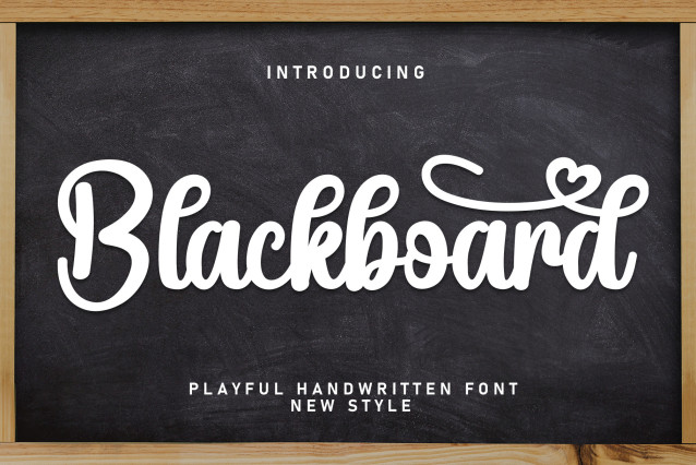 Blackboard Handwritten Font - Download Free Font